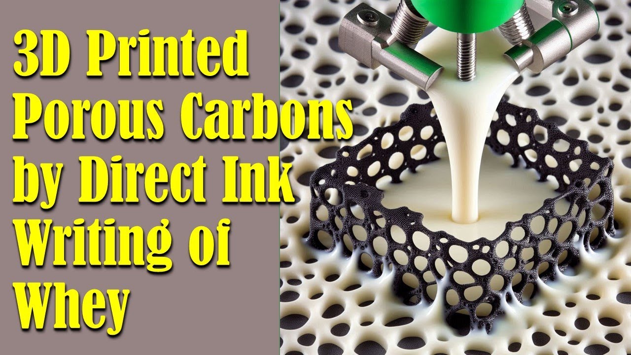 3D Printed Porous Carbons by Direct Ink Writing of Whey - YouTube