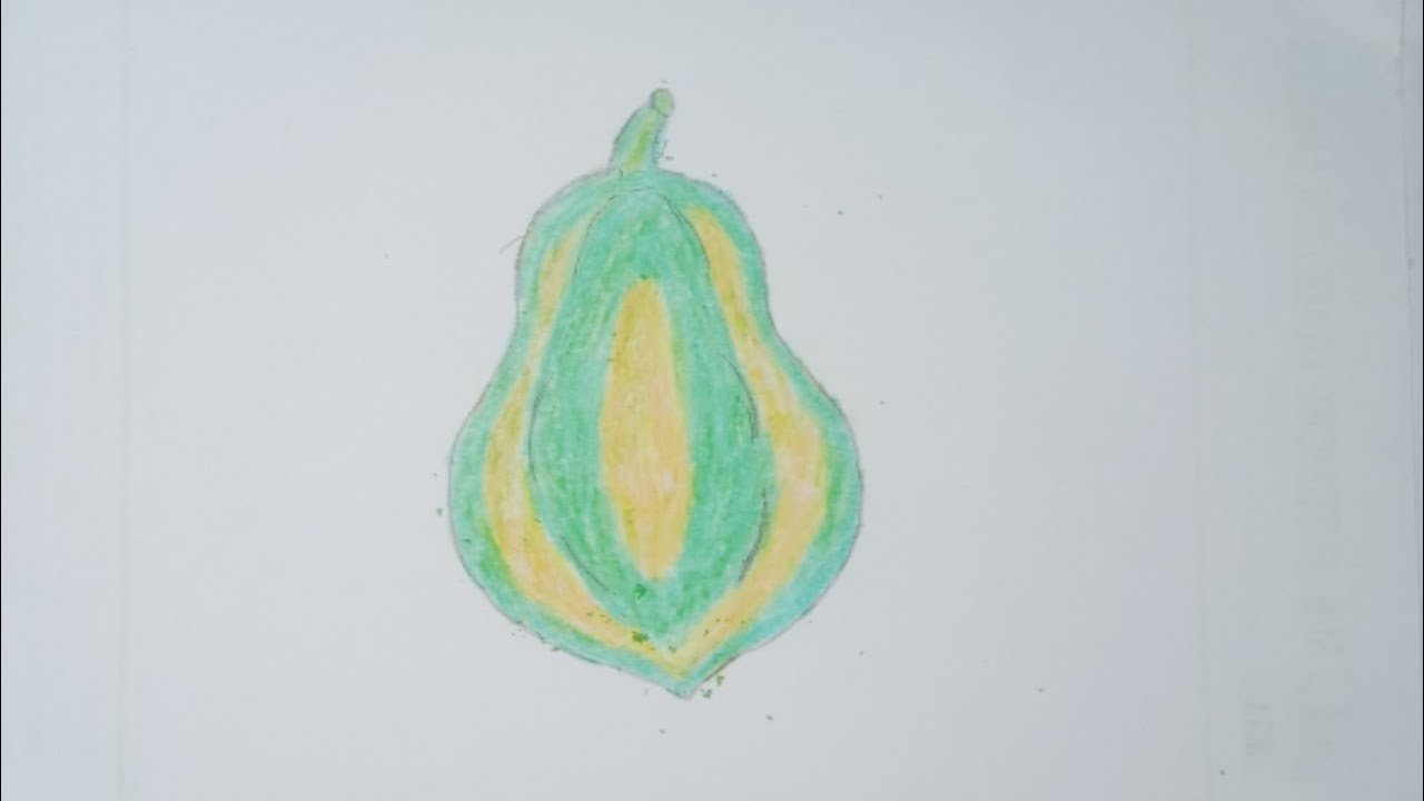 how to easy papaya drawing - YouTube
