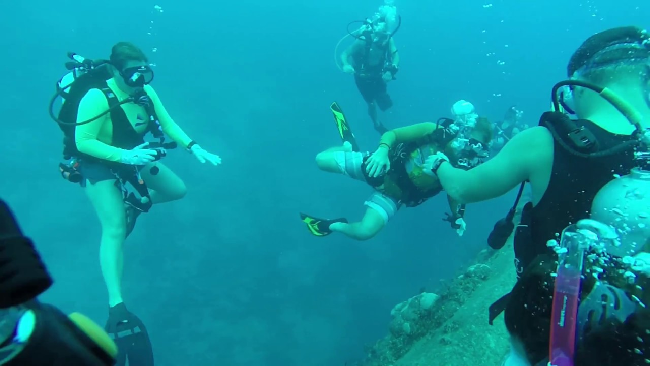 scuba diving american tanker guam - YouTube