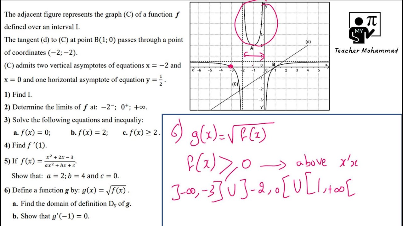 Functions exercise grade 11 - YouTube