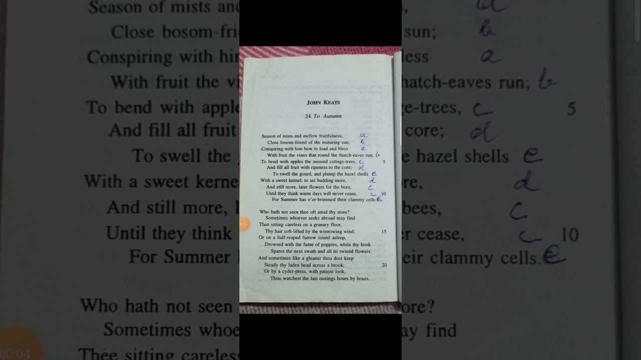 Ode to Autumn (introduction and explanation ) - YouTube