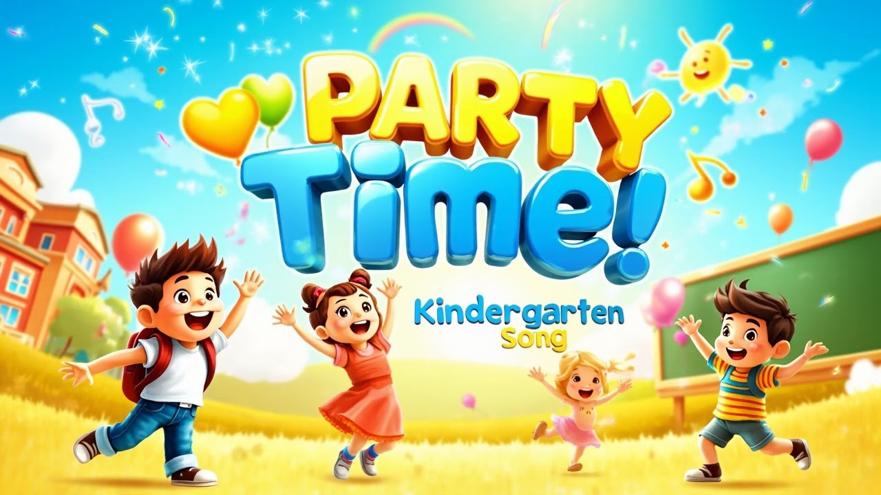 🎉 Kindergarten Party Time! | Fun Toddler Song for School Days - YouTube