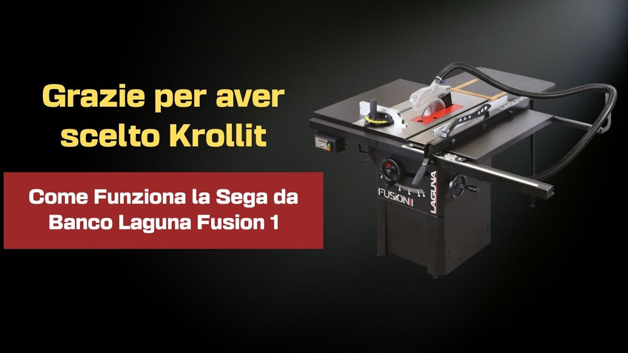 🎥 Tutorial: Come Funziona la Sega da Banco Laguna Fusion 1 🎥 #krollit - YouTube