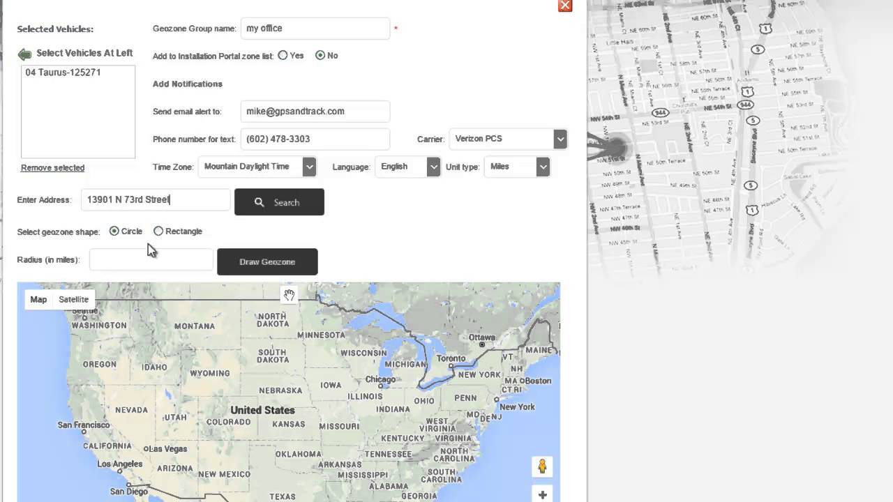 What is a geozone for GPS tracker - YouTube