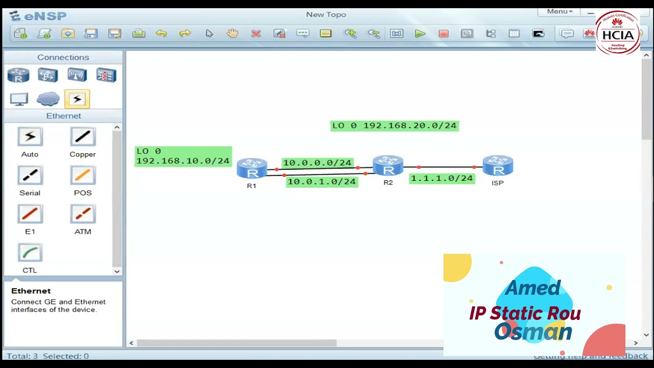 IP Static Route Lab - YouTube