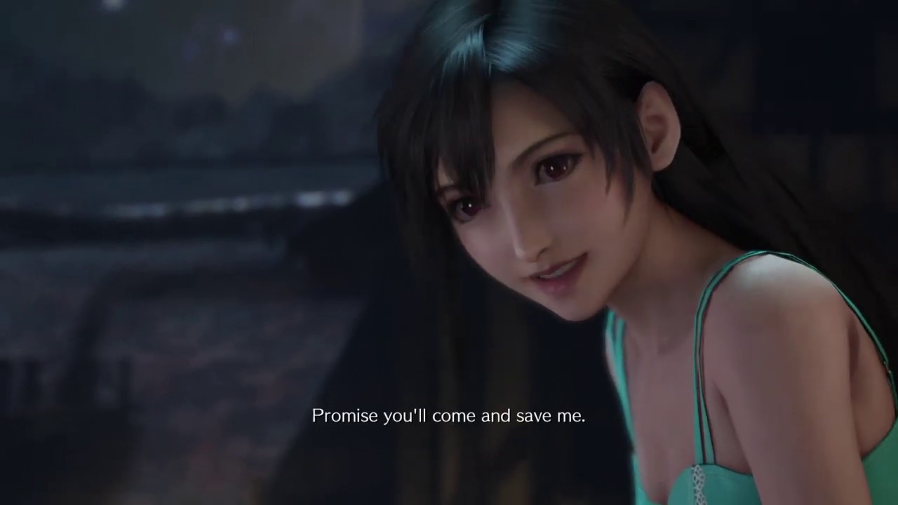 FINAL FANTASY VII REMAKE - Tifa and Cloud Water Tower Scene - YouTube