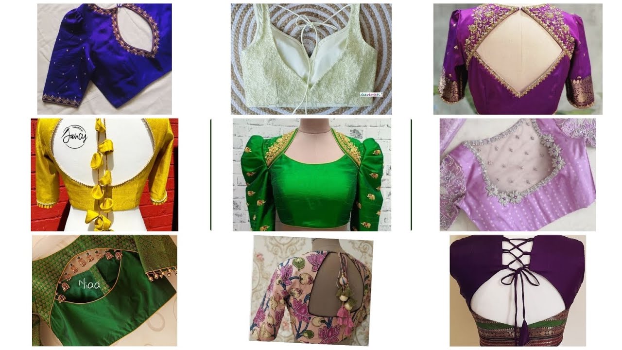 Latest and Fancy blouse and astin designs || Back design || Astin ...