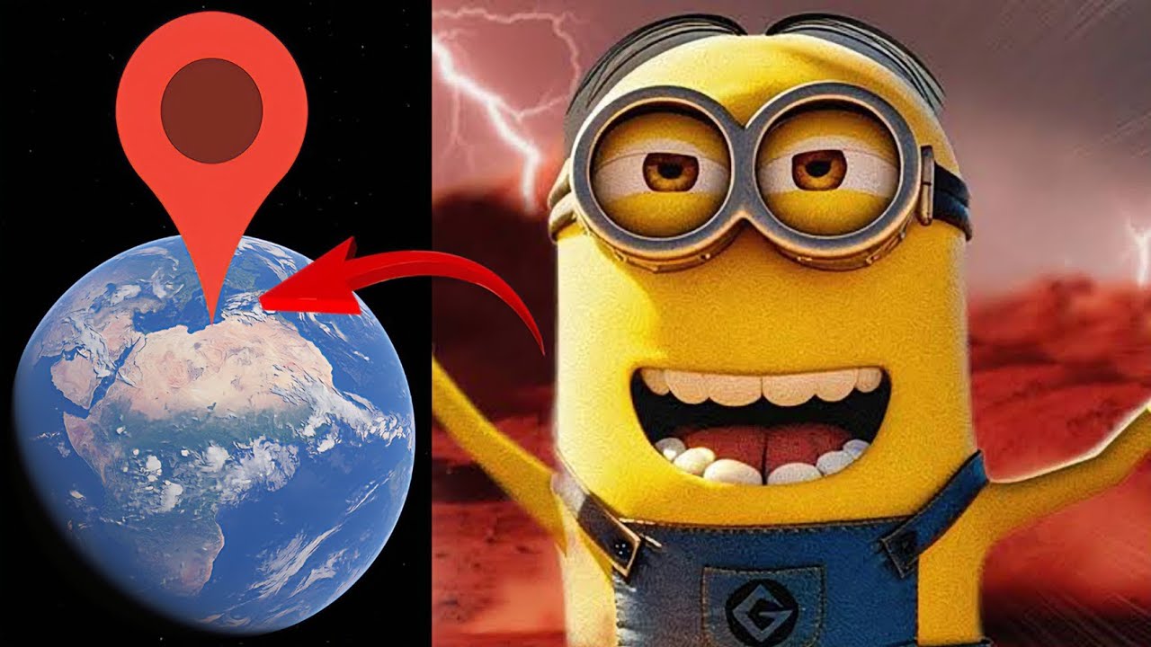 How to find Giant Minions on Google Earth!😳😱 - YouTube