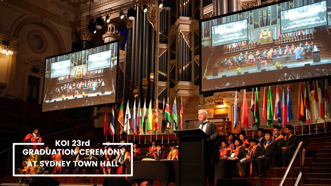KOI 23rd Graduation Ceremony at Sydney Town Hall - 28 September 2022 ...