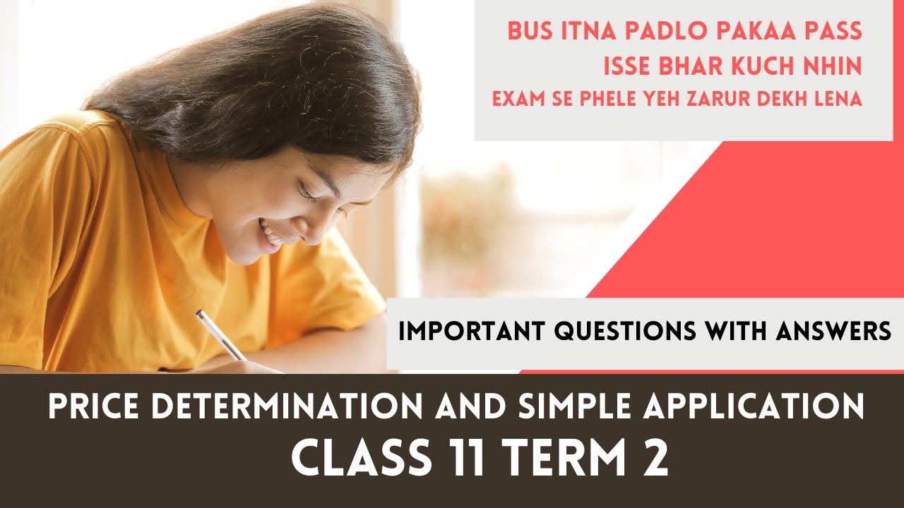 Price determination and simple application class 11 important questions ...