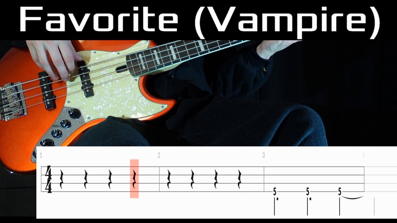 Favorite (Vampire) (NCT 127) - Bass Cover WITH TABS - YouTube