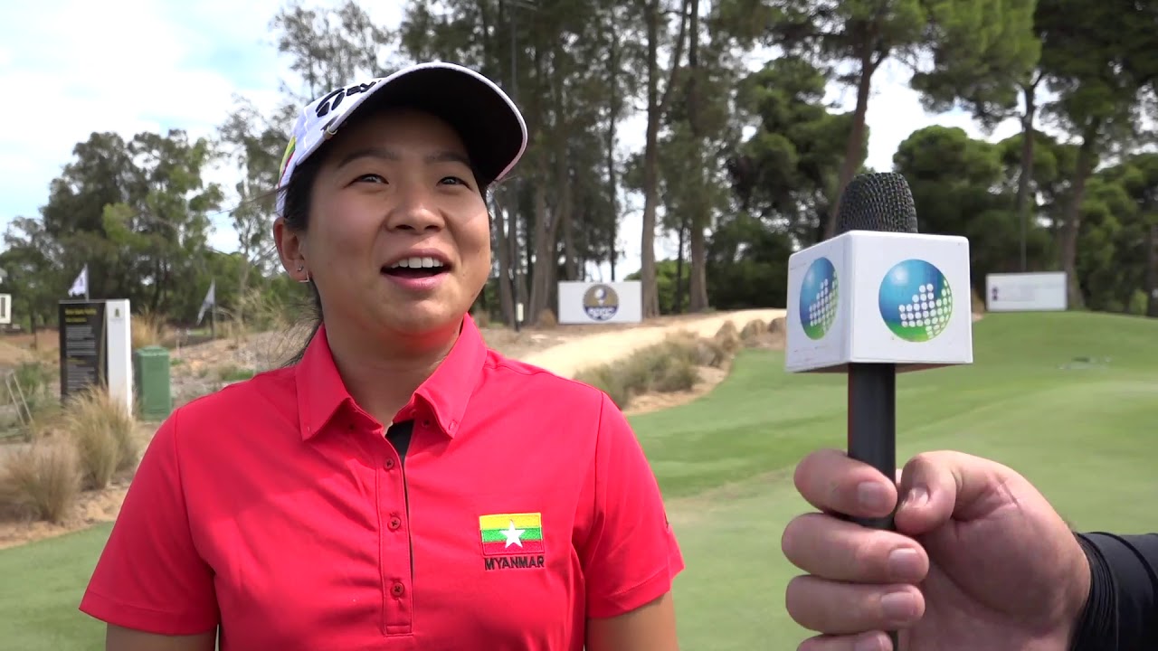 Myanmar's Angela Aung after Rd 2 at the 2019 #QueenSirikitCup - YouTube
