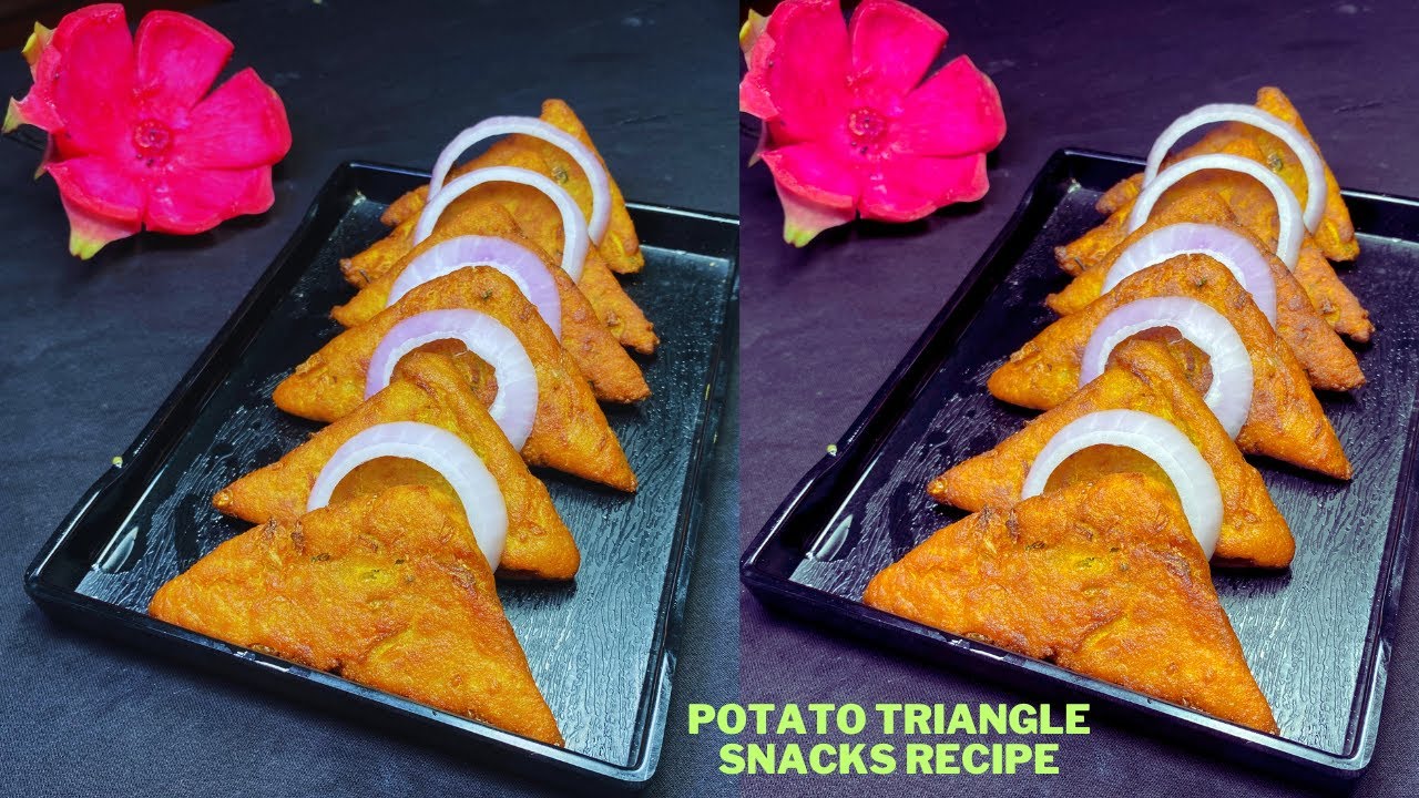 POTATO TRIANGLE SNACKS RECIPE | 5 Minutes Evening Snacks Recipe | Quick ...