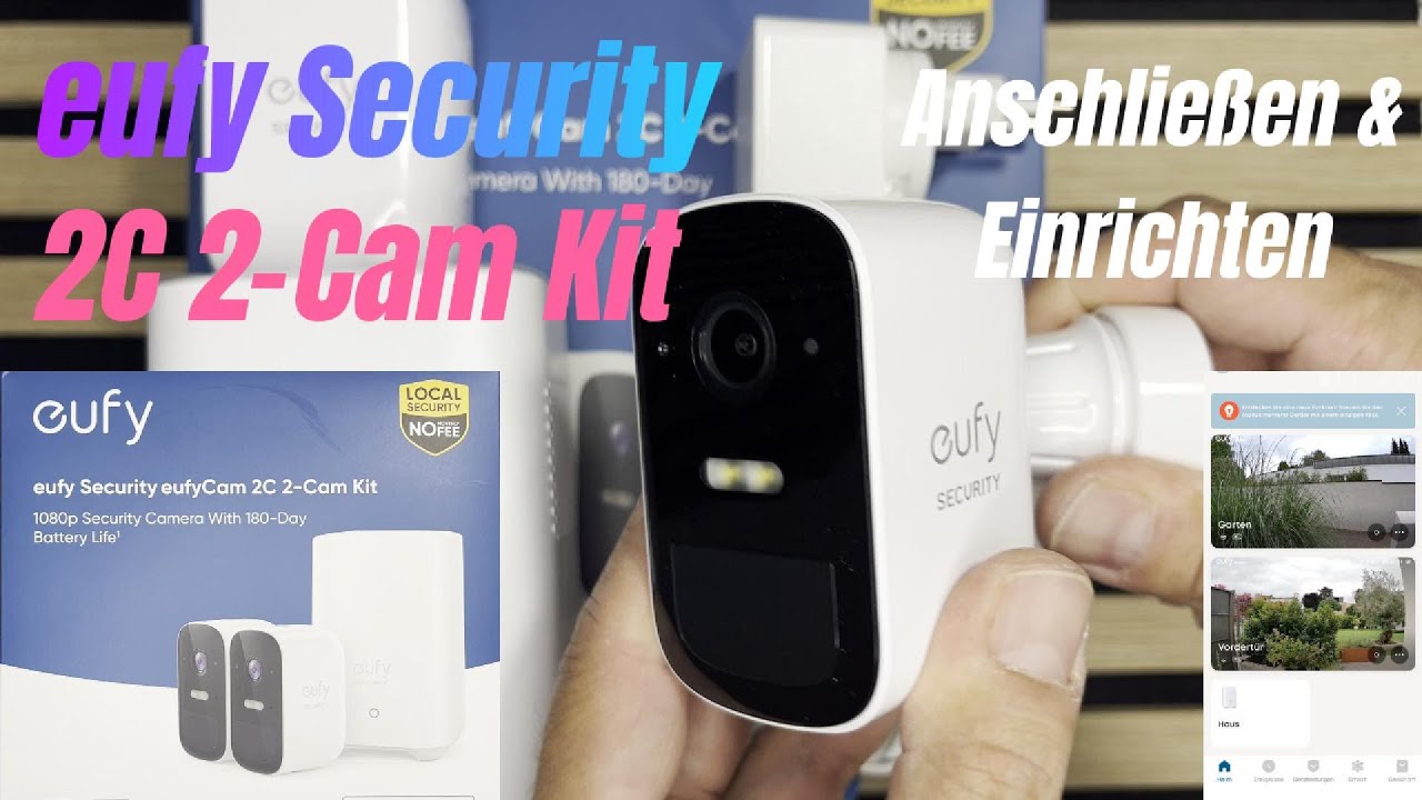 Eufy Cam 2C 2-Cam Kit Anschließen & Einrichten Einfach Erklärt - YouTube