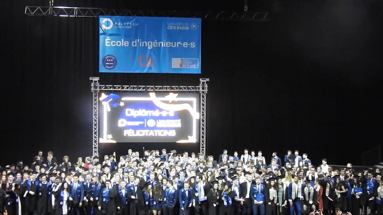 Remise des Diplômes 2019 - Polytech Nice-Sophia Antipolis - YouTube