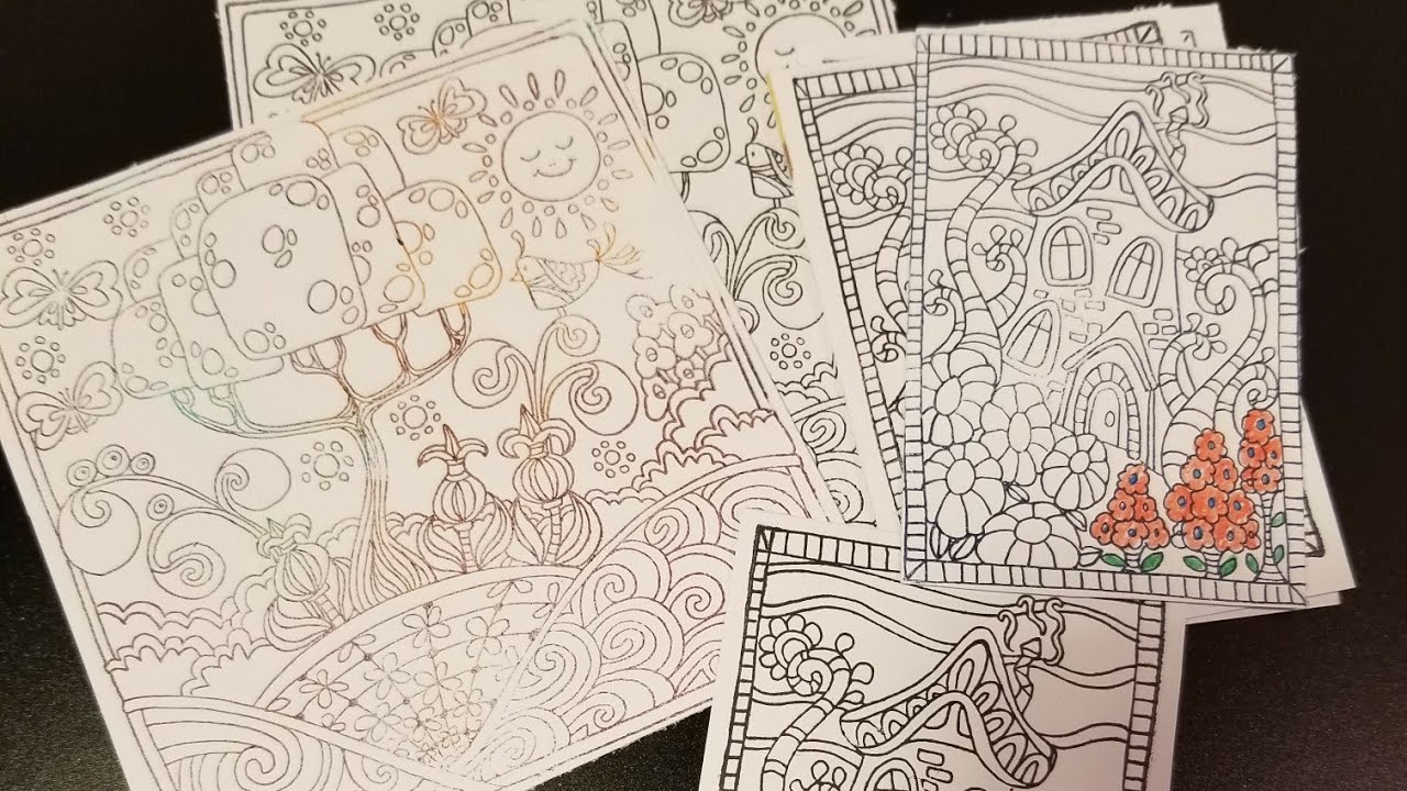 Dollar Tree Coloring Stamps Idea - YouTube