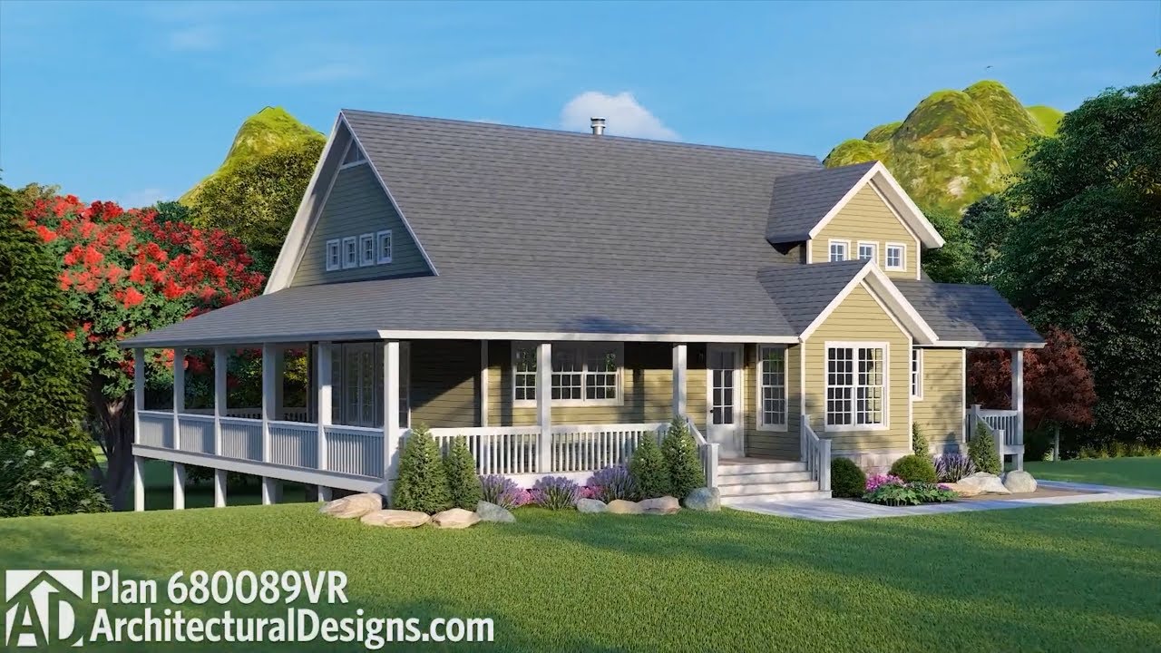 House Plan 680089VR Virtual 360° Fly-around Tour | Architectural ...