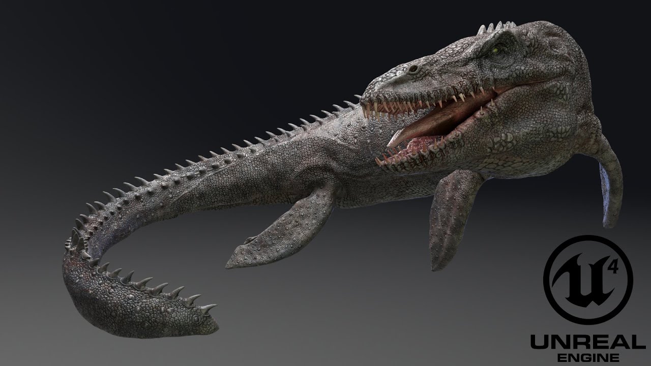 MOsasaurus PBR Unreal ENgine - YouTube