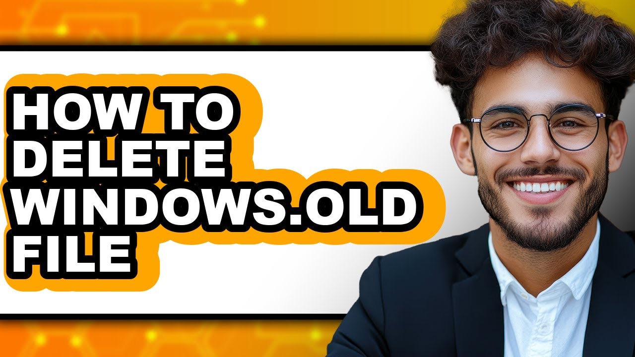 How to Delete Windows.old File - Full Guide - YouTube