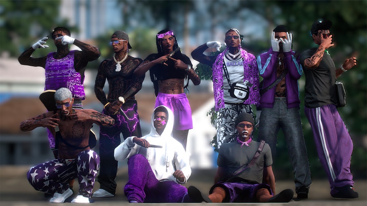 💜Ballas Gang💜 || Rockstar Editor Cinematic 4K || - YouTube
