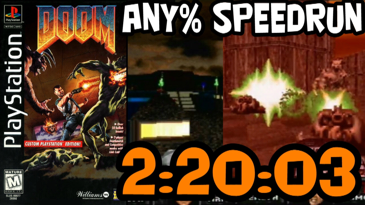 Playstation Doom Any% Speed Run in 2:20:03 - YouTube