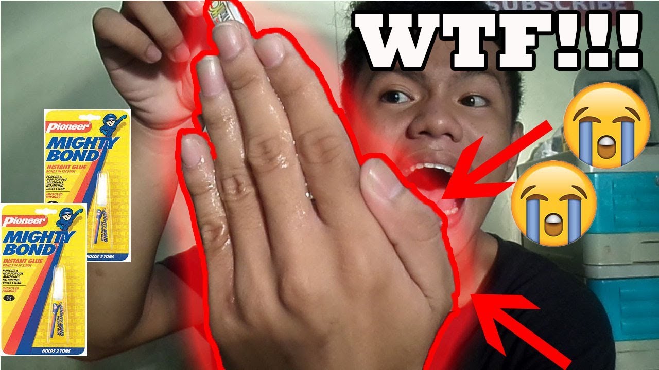 SUPER GLUE CHALLENGE SA AKING KAMAY!!! (HINDI NA MATANGGAL!!!) - YouTube