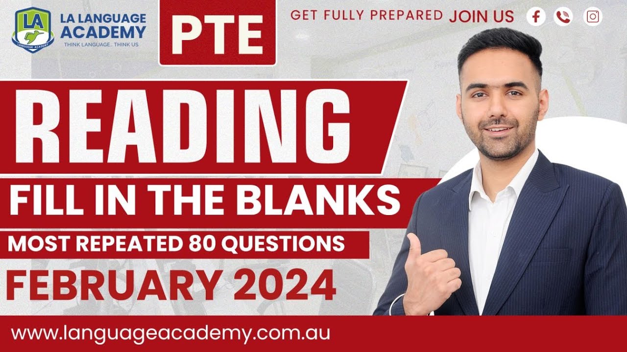 PTE Reading Fill in the Blanks | February 2024 Exam Predictions ...