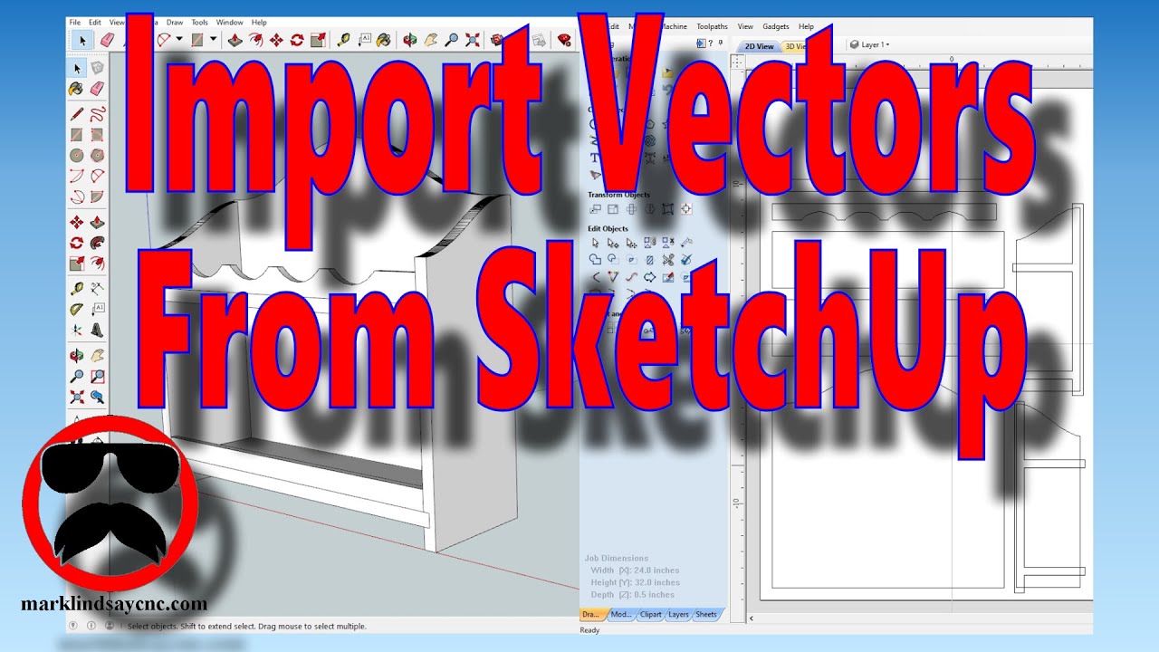 Importing Vectors from SketchUp – The Tea Shelf Project – Part 1 - YouTube