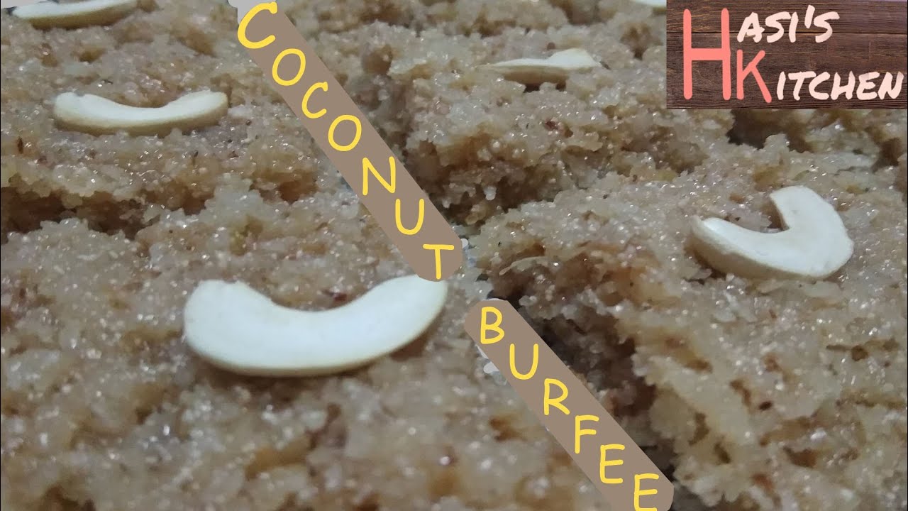 COCONUT BURFEE | HEALTHY AND TASTY SNACK | EASY WAY - YouTube