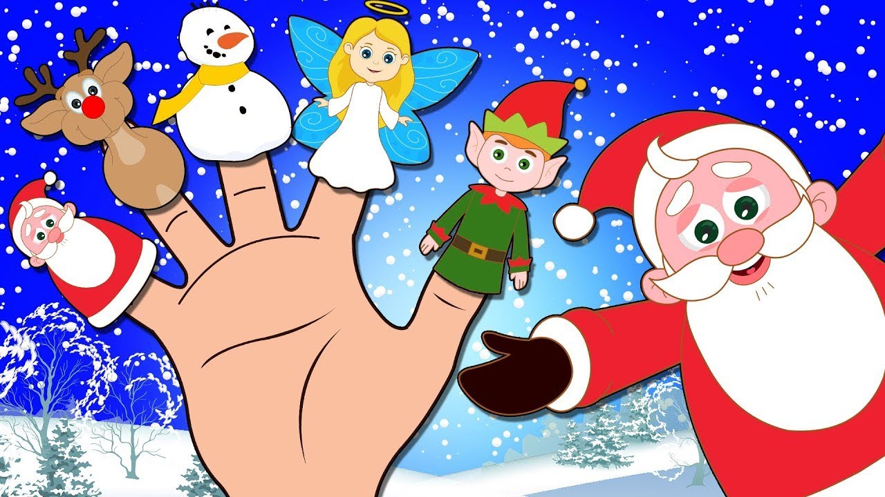 Christmas Finger Family Song - Cute Nursery Rhymes And Kid Songs ...