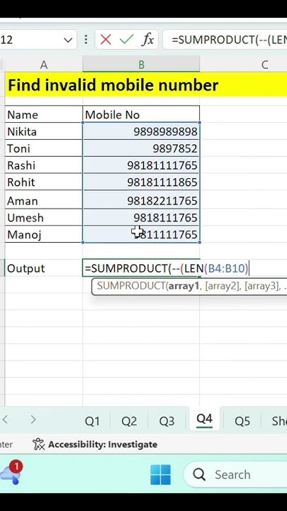 Excel Tricks And Tips Newexcel Excelfunctions Shortvideos Viralshort Exceltricks Exceltips