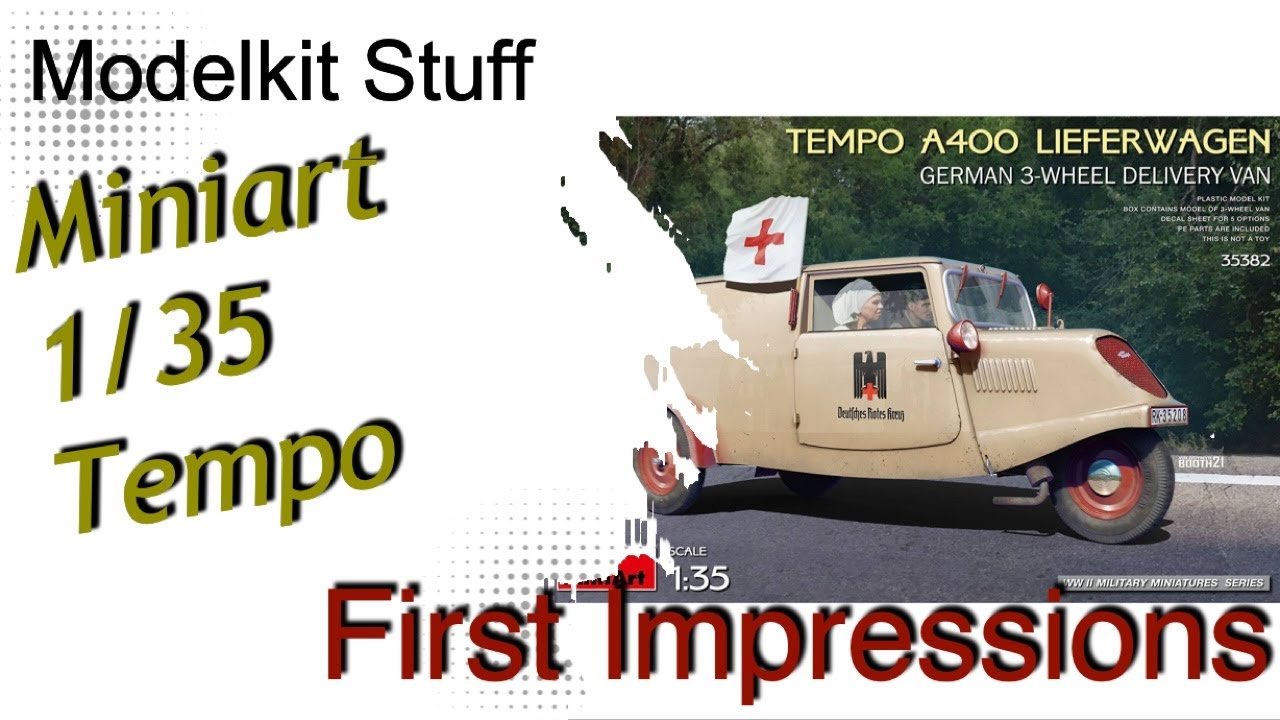 First impressions, Miniart, 1/35, Tempo A400 Lieferwagen - YouTube