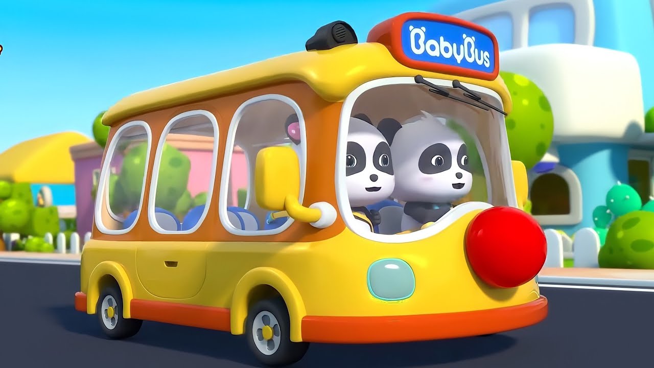 BUS SEKOLAH BAYI PANDA KIKI MIUMIU MENJEMPUT TEMANNYA KE SEKOLAH ...