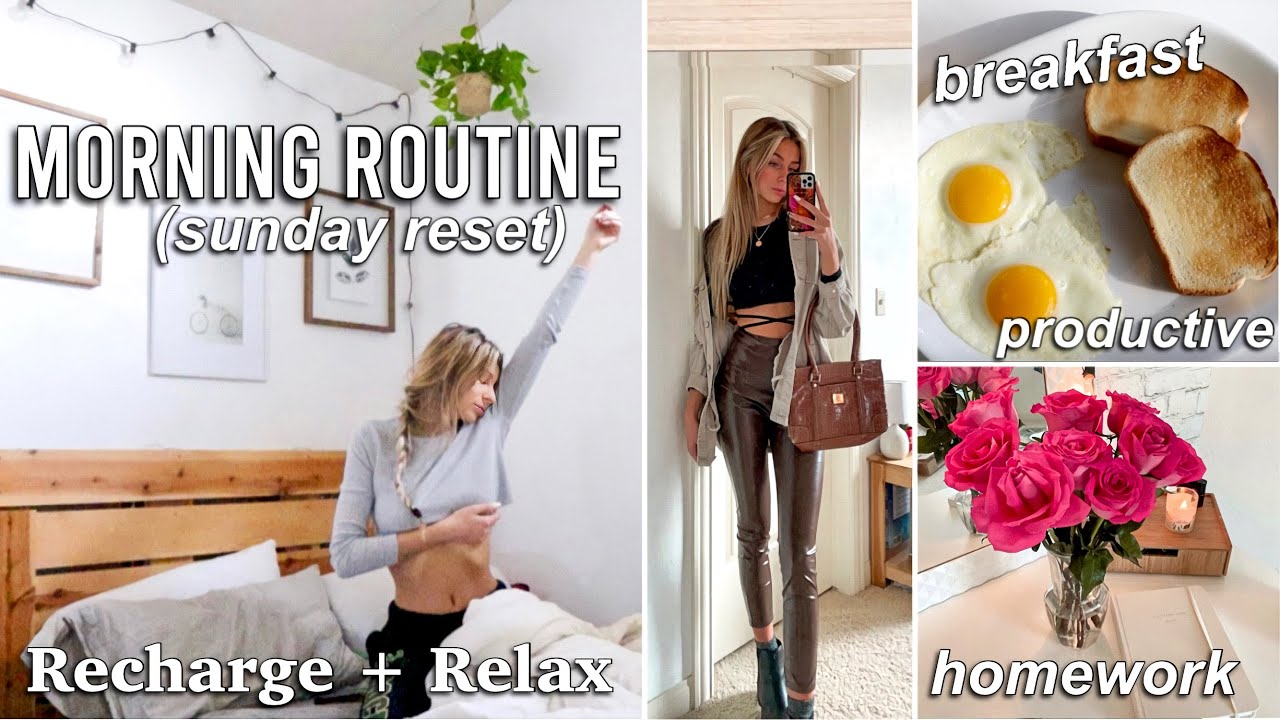 MORNING ROUTINE 2022 *productive & relaxing* | what I eat, cleaning ...