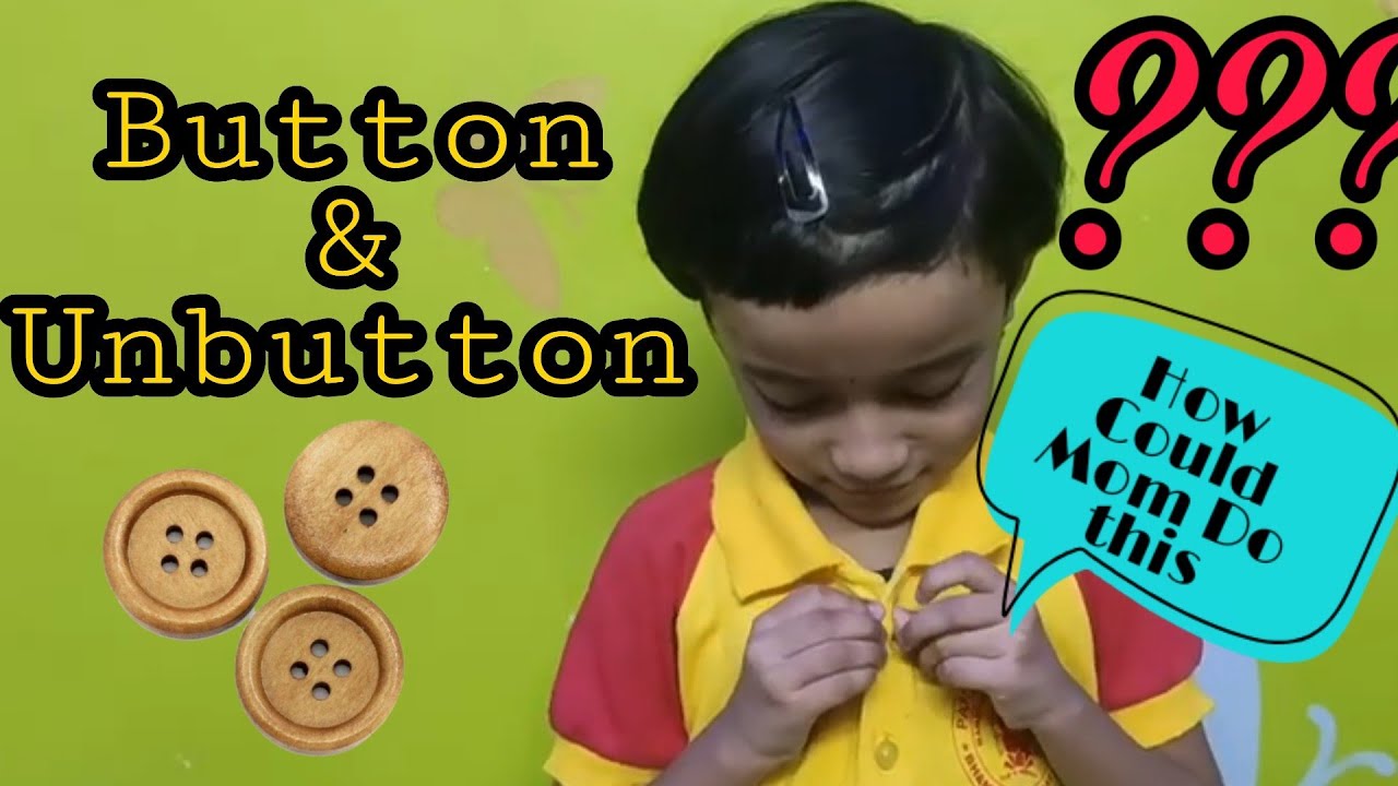 KG Activity - Button N Unbutton the T-shirt - YouTube