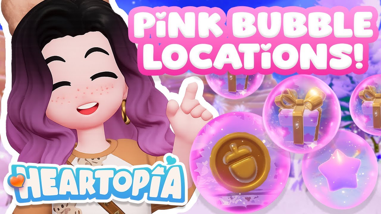 ALL 15 Pink Bubble Locations! 🫧 | HEARTOPIA January 31-February 7 - YouTube