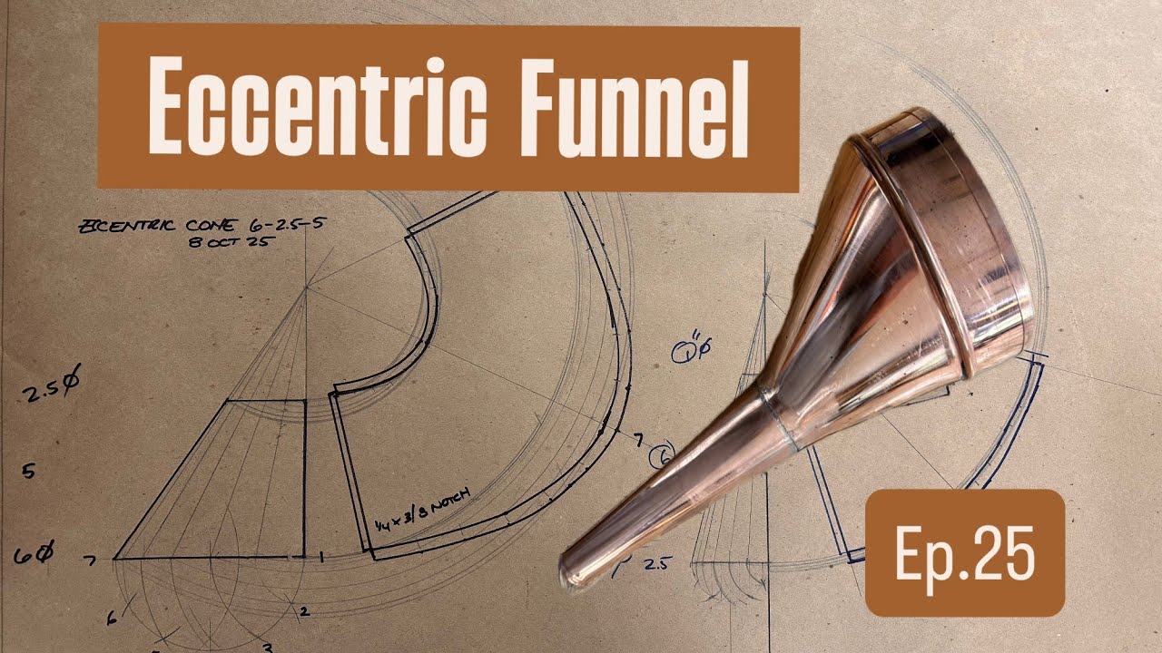 Eccentric Copper Funnel | Radial Line Development Layout & fabrication ...