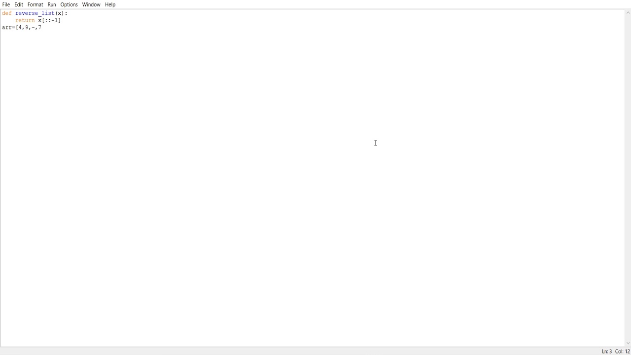 How To Reverse List In Python L Python Def Reverse List YouTube How To Reverse List In Python L Python Def Reverse List YouTube