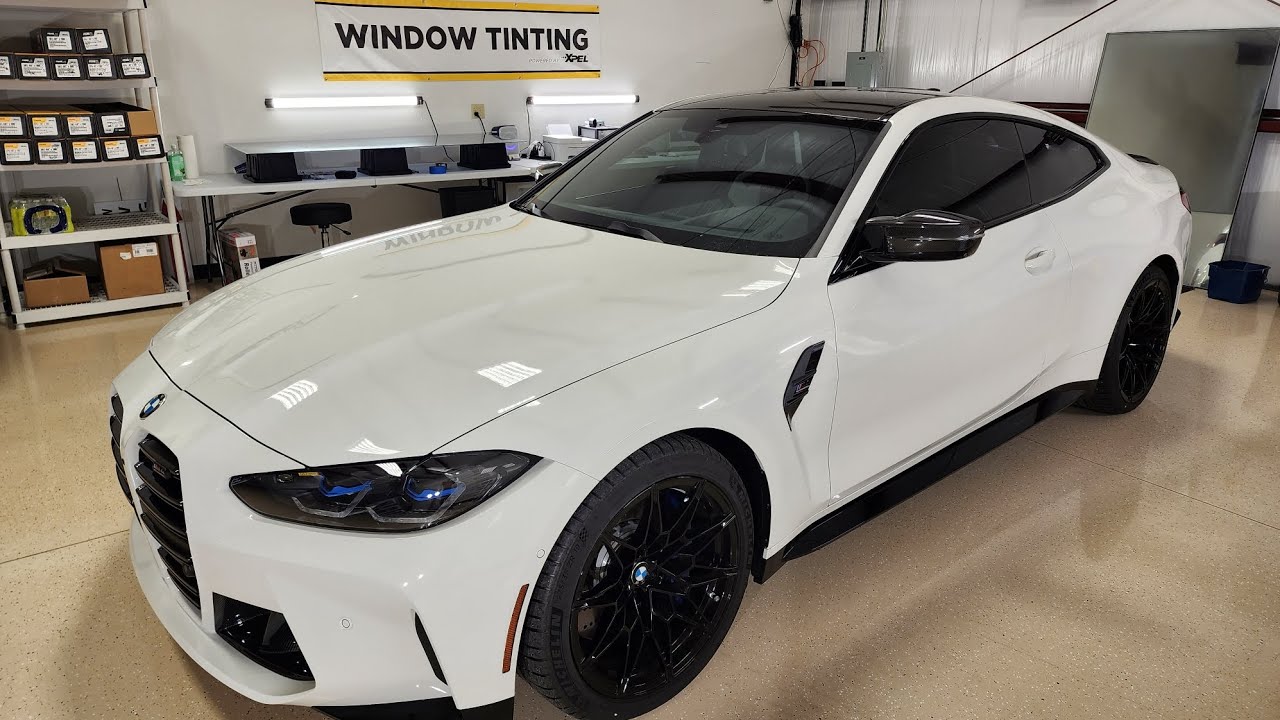 2023 BMW M4 Competition Windows Tinted with Xpel XR Black Ceramic 20% ...
