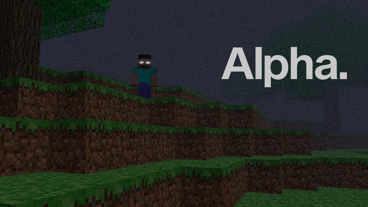 Voltei na ALPHA do Minecraft... - YouTube
