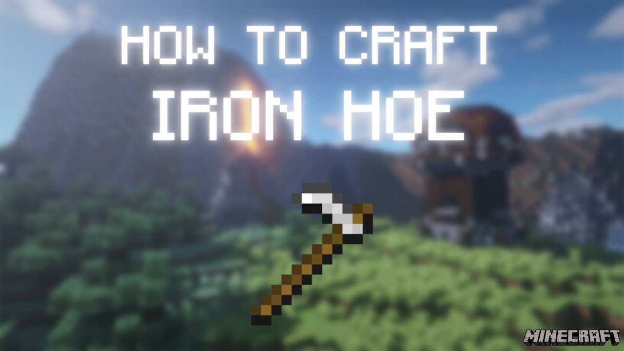 Minecraft: How To Craft an IRON HOE? - YouTube