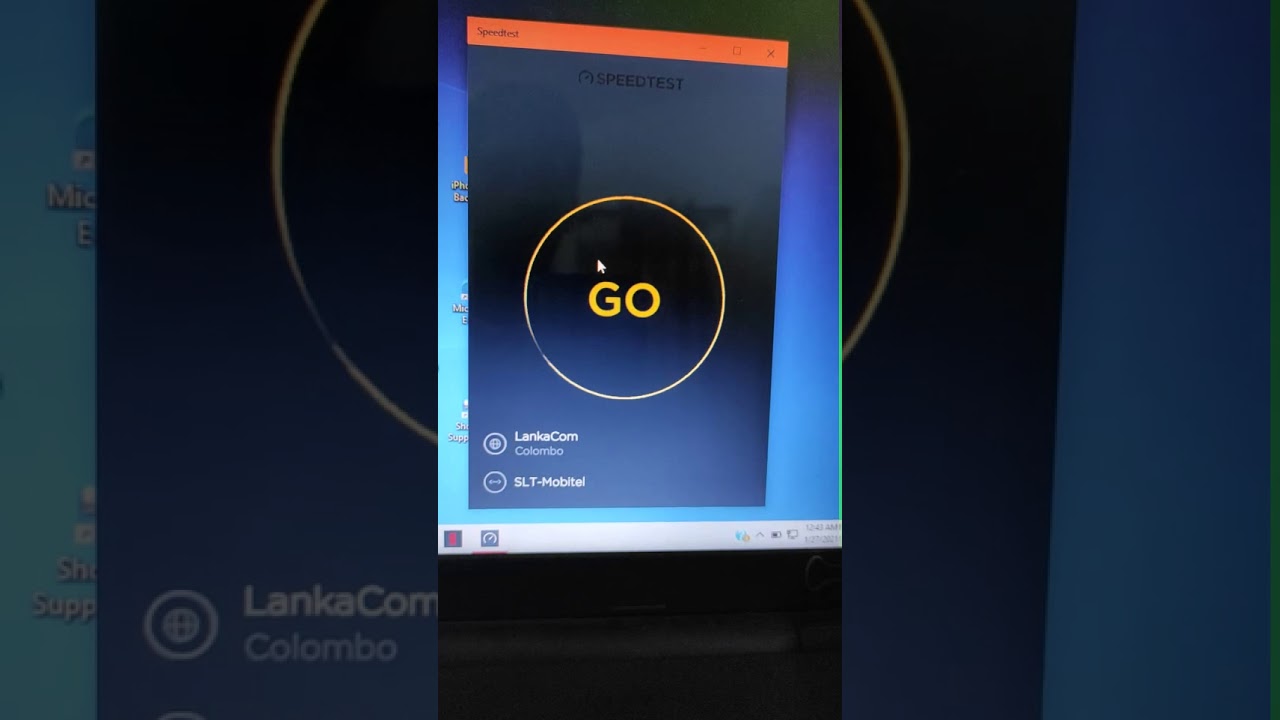 Fastest Internet Speed in Sri Lanka! SLT Fibre Speed Test - Goes upto ...