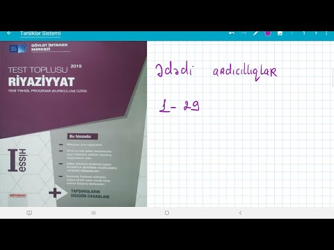 Ədədi ardıcıllıqlar 1-29