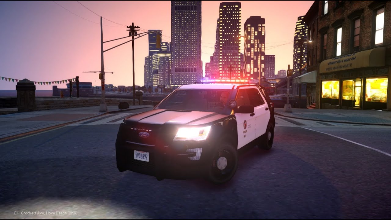 GTA 4 LAPD FORD EXPLORER FPIU 2016 VALOR LIGHTBAR - YouTube