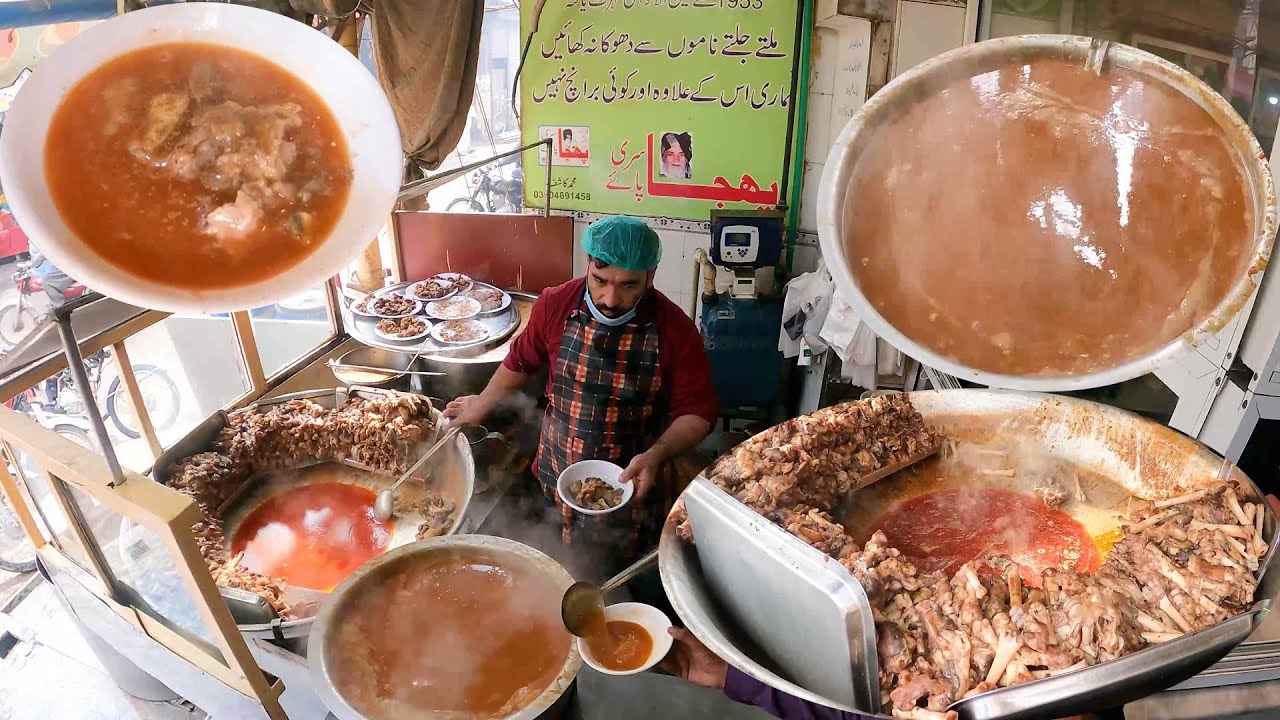 Subah ka Nasta|Phajja Siri paye Recipe|Heera Mandi|pakistani Street ...