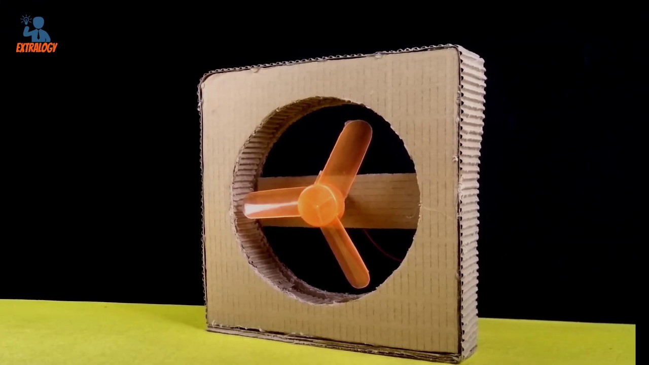 How To Make [Magical] Electric Fan Using Cardboard - Dc Motor - YouTube