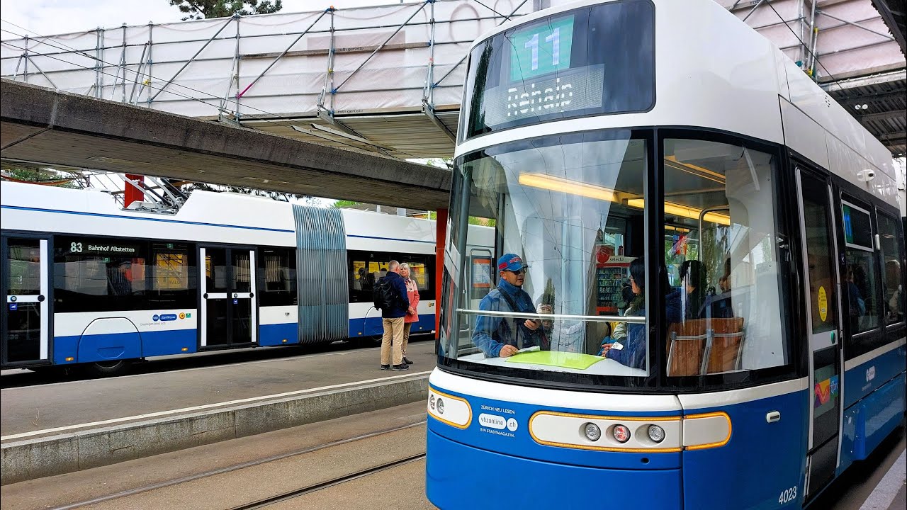 All The Cool Tram Vehicles Operating in Zurich, Switzerland (Unedited ...