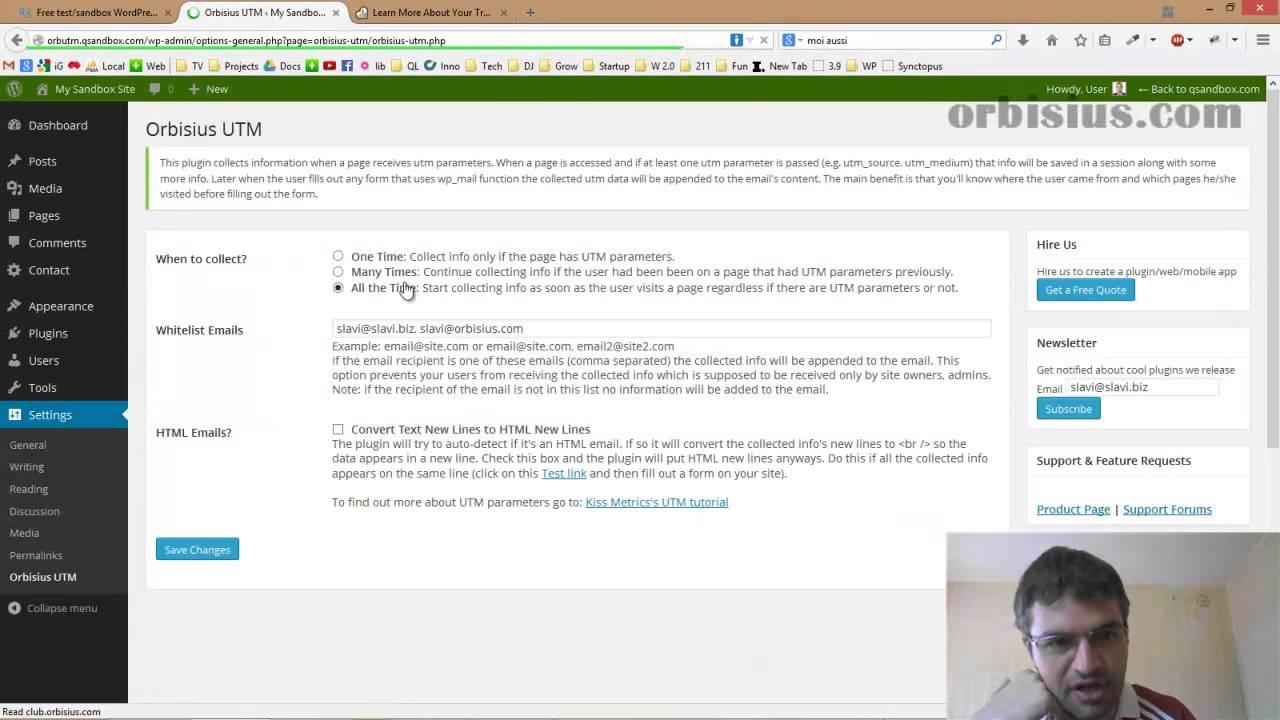 Track Analytics UTM Parameters with Orbisius UTM WordPress Plugin - YouTube