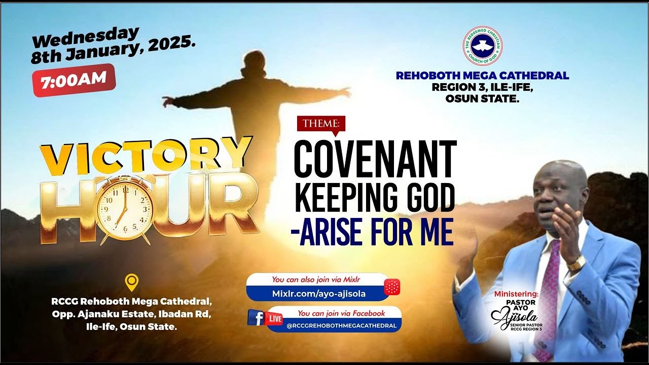VICTORY HOUR || COVENANT KEEPING GOD ARISE FOR ME || WEDNESDAY 8TH ...