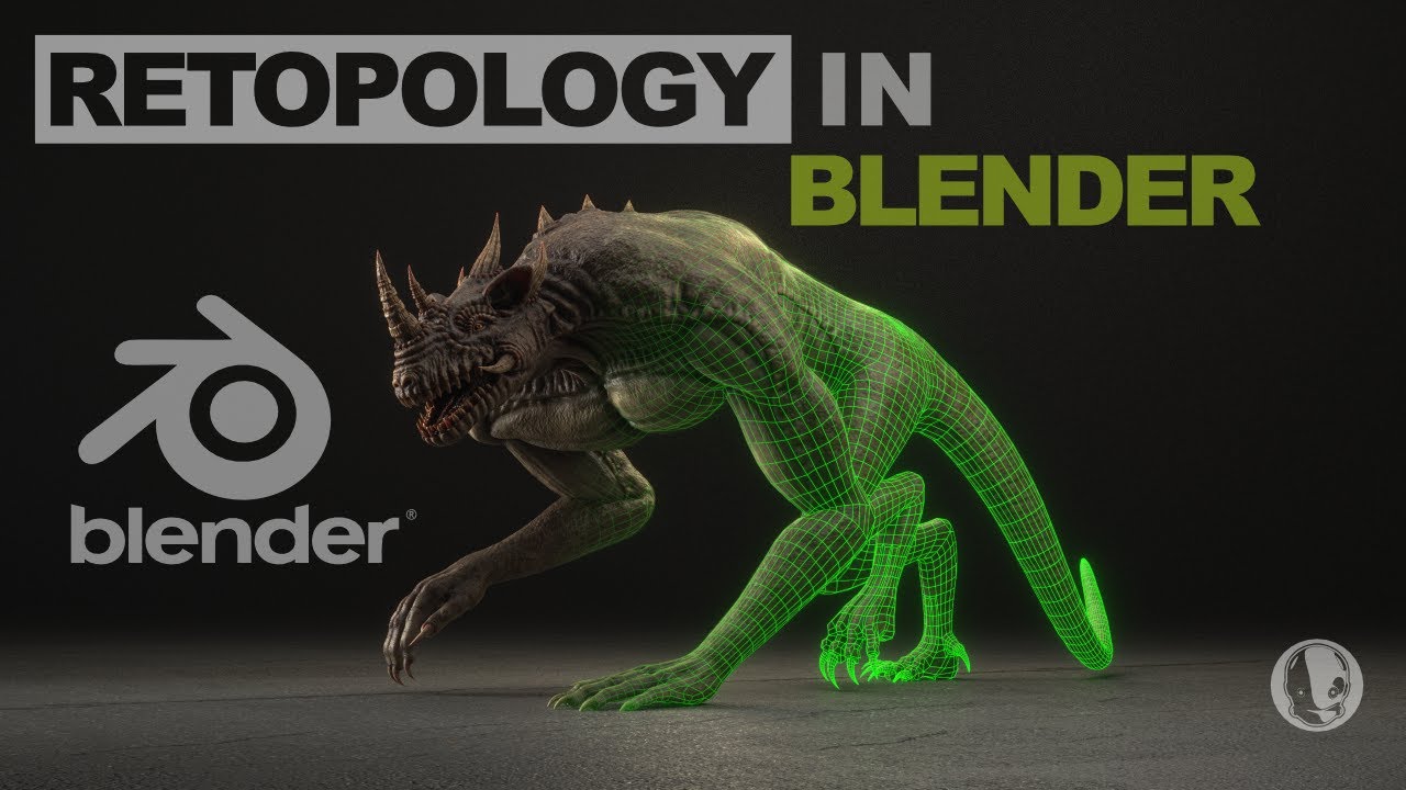Retopology in Blender with Retopoflow 3 - 3D Character Noberus ...